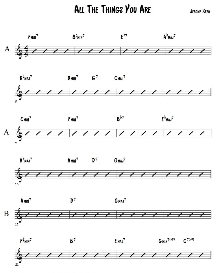 Ways On How to Improvise Over All The Things You Are